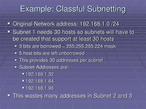 Classful Subnetting Chart Werydance