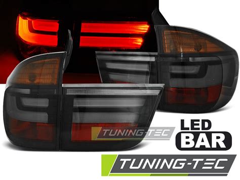 LED Lightbar Design Rückleuchten für BMW X5 E70 07 10 schwarz rauch LCI