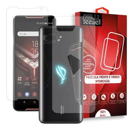 Película Gel Hydrogel Frente E Verso Asus Rog Phone 2 Parcelamento