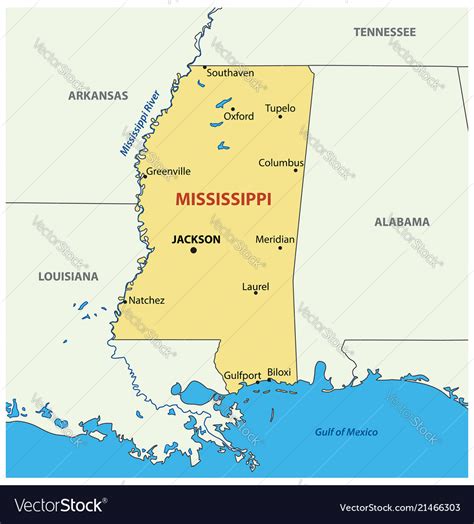 Where Is Mississippi On The Us Map Map