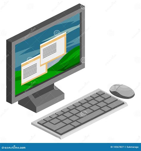 Computer Isometric Vector Royalty Free Stock Photography Image 10567827