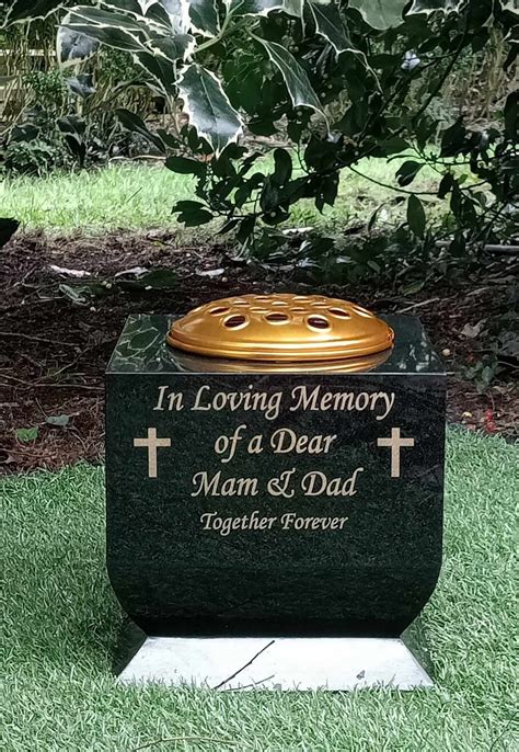 Personalised Granite Memorial Vase Plaque Grav Folksy
