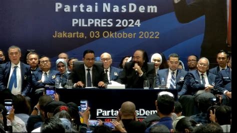 Nasdem Deklarasi Anies Capres PKS Selamat Mohon Doa Segera Menyusul
