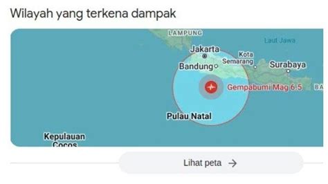 Gempa Magnitudo 6 5 Guncang Kabupaten Garut Tidak Berpotensi Tsunami