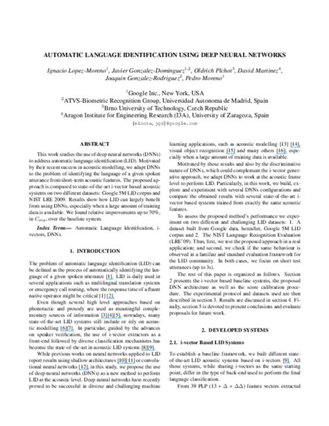 pdf automatic language identification using deep neural networks oldrich plchot