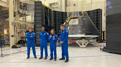 Artemis II Astronauts Get First Look At Orion Spacecraft