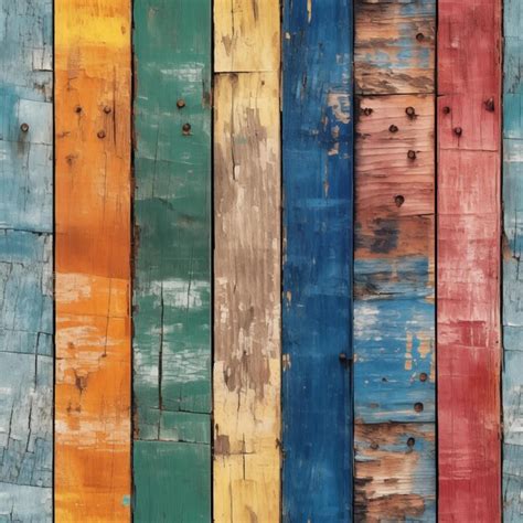 Premium Photo Colorful Vintage Wood Background With Peeling Paint