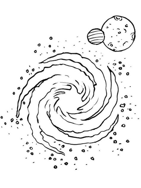 Galaxia Animada Para Colorear