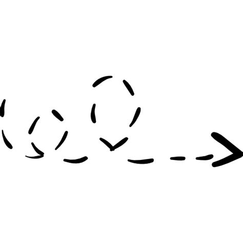 Dotted Line Arrow Png