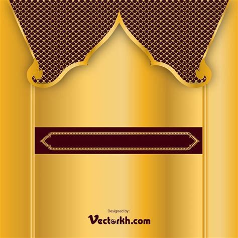 Kbach A Study Of Khmer Ornament Kbach Khmer Frame Border Free Vector