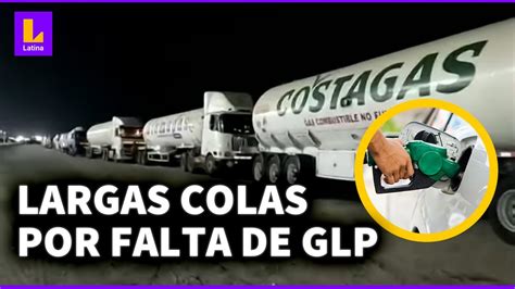 Pisco Conductores De Camiones Hacen Largas Colas Por Falta De GLP