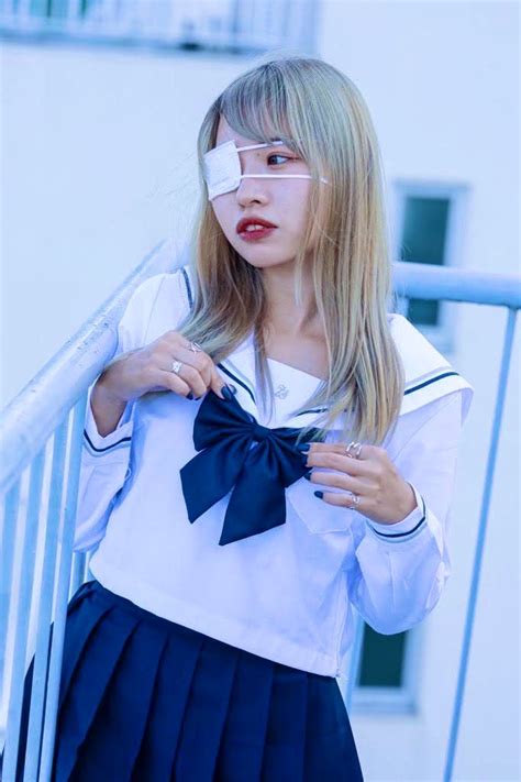 彭太ぽんた on Twitter 過去写真 petit撮影会 金髪 眼帯 セーラー服 https t co