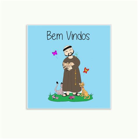 Quadro Decorativo São Francisco Bem Vindos Elo7