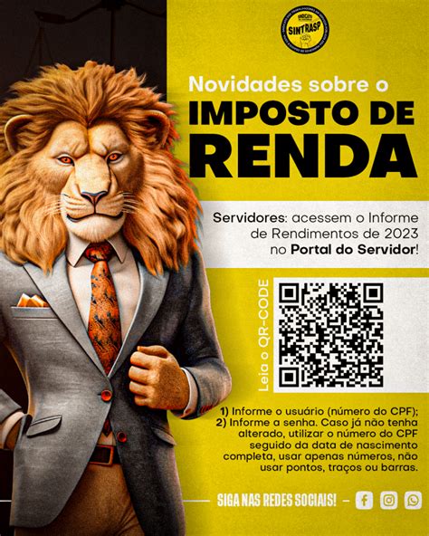 Imposto de Renda 2024 Servidores já podem acessar o Informe de