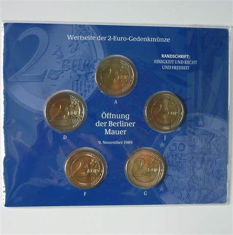 Deutschland BRD Germany 2 Euro 2019 Gedenkmünzen Set A D F G J 30