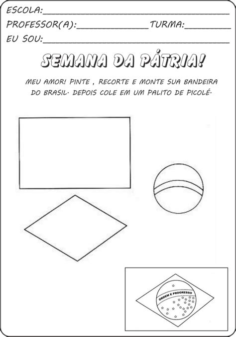 Atividades Semana da Pátria A Arte de Ensinar e Aprender