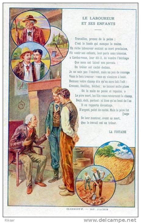 Fable Le Laboureur Et Ses Fils