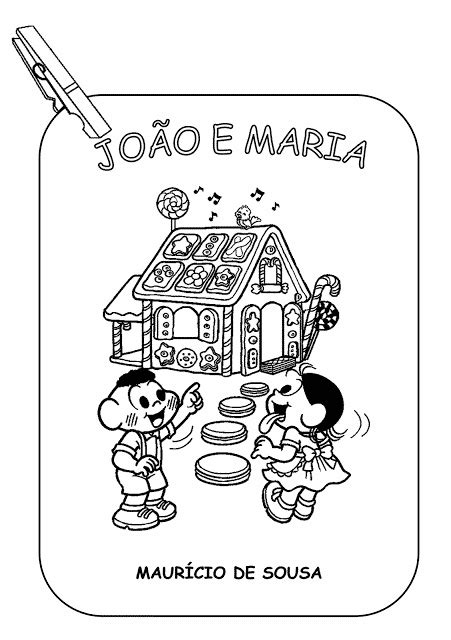 História infantil João e Maria imagens para imprimir