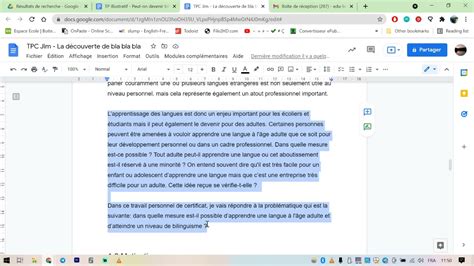 Comment Justifier Son Texte Sur Google Docs Mise En Page YouTube