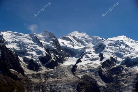 Valle De Chamonix Alpes Franceses El Macizo Del Mont Blanc Visto