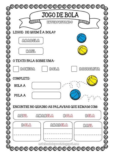 Atividades Texto Jogo de Bola Cecília Meireles Jogos de bolas