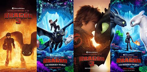 CÓMO ENTRENAR A TU DRAGÓN 3 posters Web de cine fantástico terror y