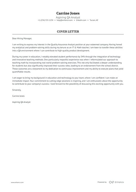 Professional Teacher For Career Change Cover Letter Examples And