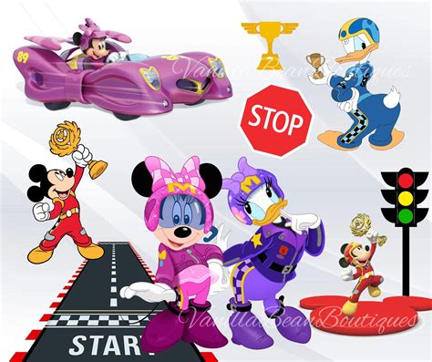 Mickey And The Roadster Racers PNG Mickey Mouse PNG Mickey Etsy UK