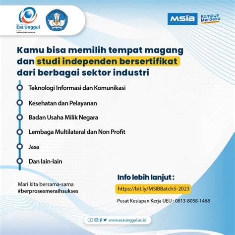 Telah Dibuka Program Magang Dan Studi Independen Bersertifikat Kampus