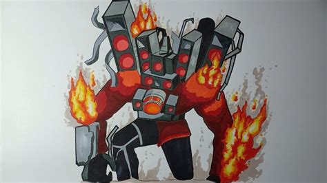 How To Draw Titan Broken Speakerman V2 In Skibidi Toilet 65 YouTube