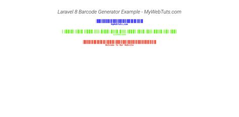 Laravel 8 Barcode Generator Example Tutorial MyWebtuts