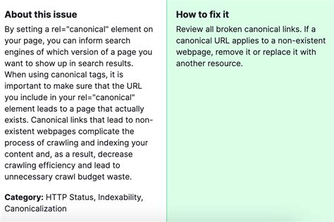 How To Fix Pages With A Broken Canonical Link Semrush Audit