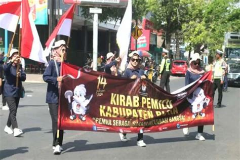 Kirab Pemilu 2024 Di Kabupaten Blora Sosialisasi Dan Semangat