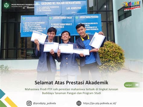 Mahasiswa Prodi PTP Meraih Predikat Mahasiswa Terbaik Tingkat Jurusan