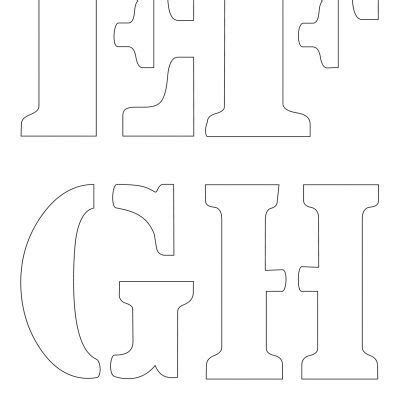 Molde De Letras Para Imprimir Alfabeto Completo Fonte Vazada C Free