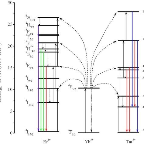 Color Online Schematic Energy Level Diagram And Upconversion
