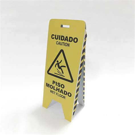 Cavalete De Sinalizacao Cuidado Piso Chao Molhado PS 26x50 Cm Shopee
