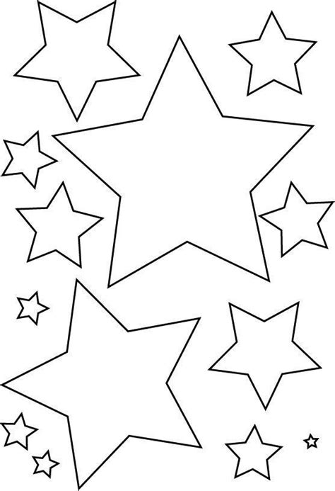 gwiazdki różne rozmiary Moldes de estrellas Planta de navidad