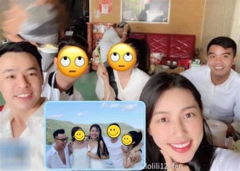 Phản ứng phía Thùy Tiên khi bị đào lại ảnh chụp chung với 2 tú ông