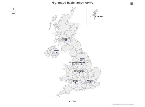 Maps With Latitude Longitude Using Highcharts Highcharts Blog
