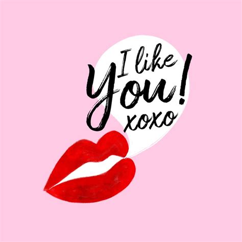 Trendy Valentijnskaart Sexy Lippen Watercolor Kaartje2go
