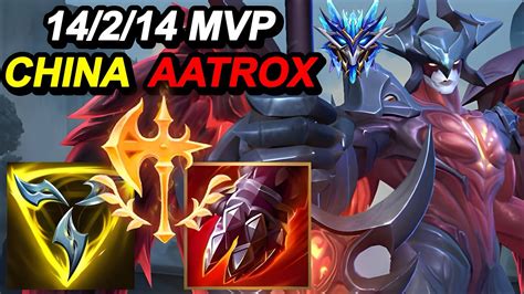 Wild Rift China Aatrox Jungle Immortal 3784 Point Rank Gameplay