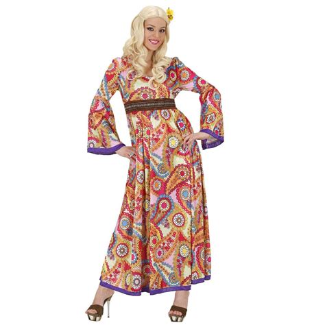 Hippie Kost M Er Jahre Blumenkleid Xl S Flower Power Kleid