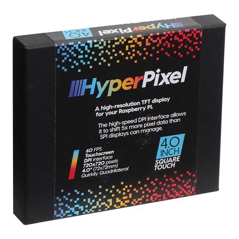 pimoroni hyperpixel 4 0 square touch display for raspberry pi capacitive touch pim470