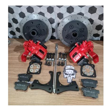 Kit Freio A Disco Traseiro Vw Fusca E Derivados 4x130 Shopee Brasil