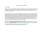 Discussion Questions SPD 560 Docx Discussion Questions SPD 560 Topic