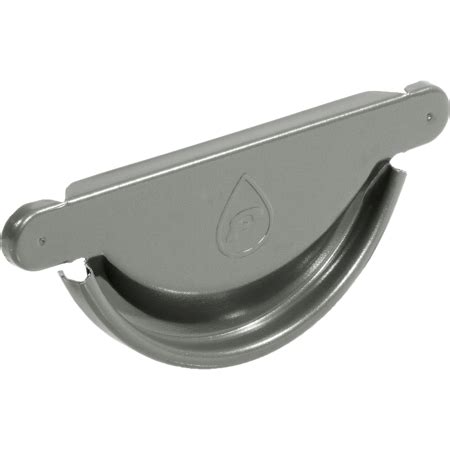 Zaślepka Denko rynny Ø150 mm Flamingo Budmat Antracyt metaliczny 044