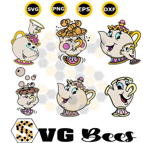 Beauty And The Beast Chip SVG SVGbees