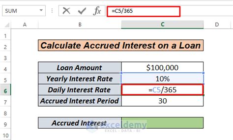 How To Calculate Accrued Interest On A Loan In Excel Ways Exceldemy
