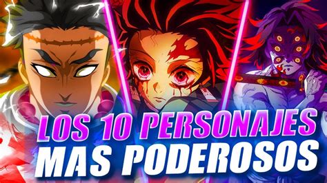 Top Personajes Mas Poderosos De Kimetsu No Yaiba Youtube